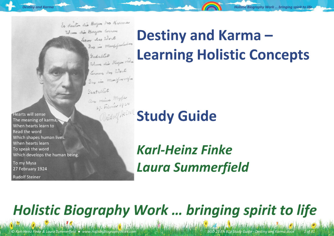 Destiny and Karma - Learning Pack - Holistic Biography Work
