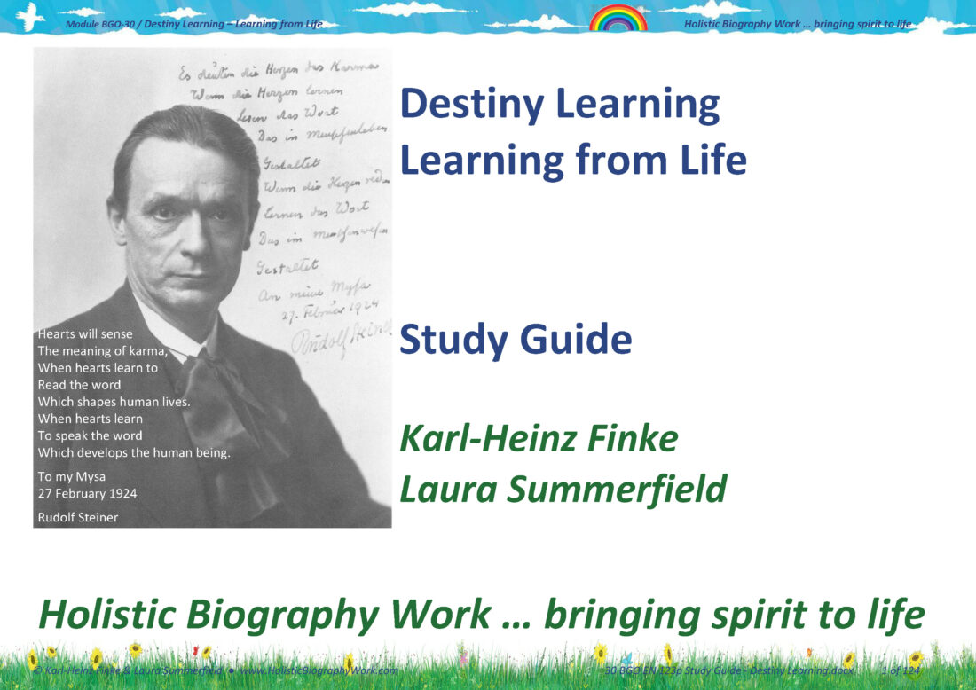 Destiny Learning - Learning Pack - Holistic Biography Work